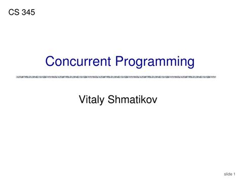 PPT Concurrent Programming PowerPoint Presentation Free Download ID 1226813
