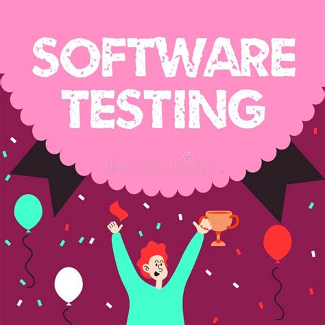 Inspiration Showing Sign Software Testing Business Concept Investigation Provide Information