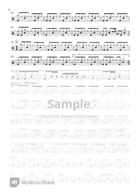 쏜애플 Thornapple 빨간피터 온스테이지 Sheets By 드럼치는정민