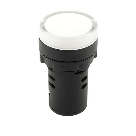 Chint Led Pilot Light White 110v Ac 22mm Flat Head Top Key