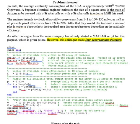 Solved Find The 4 Programming Mistakes In This Matlab