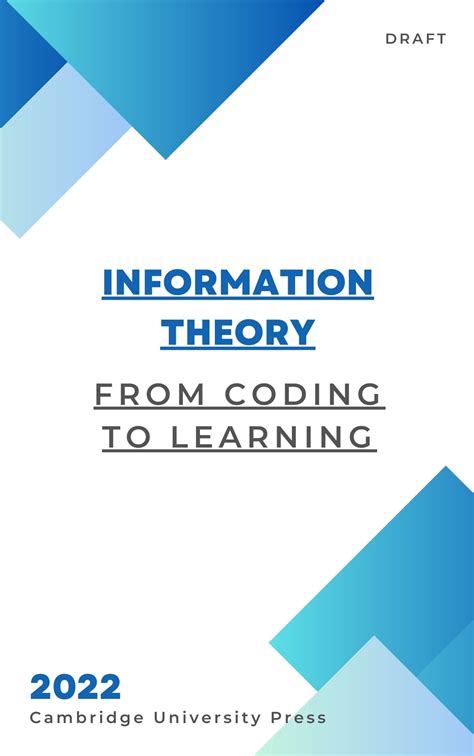 Information Theory From Coding To Learning Draft Softarchive