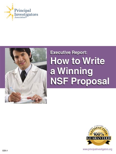 How To Write A Winning Nsf Proposal Pdf National Science Foundation Sewage Treatment