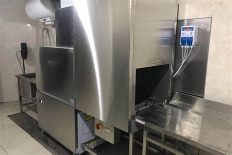 员工食堂洗碗机客户案例青岛产业园食堂洗碗机系统解决方案