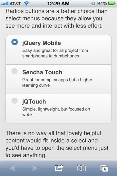 Jquery Mobile How To Style Radiobutton List In Jquerymobile 142