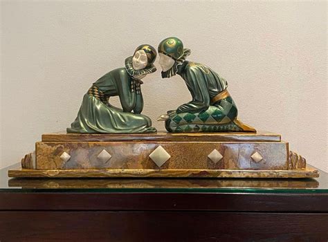 Demetre Chiparus 1886 1947 Tender Promises Circa 1925 Iapello Arts And Antiques