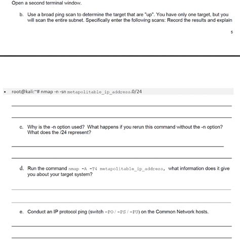 Solved Part B Reconnaissance And Port Scanning With NMAP Marks Nmap Answer