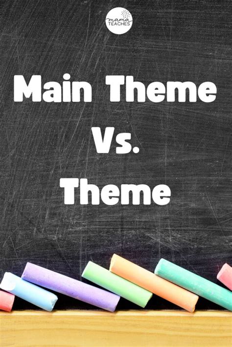 Main Idea Vs Theme Mama Teaches