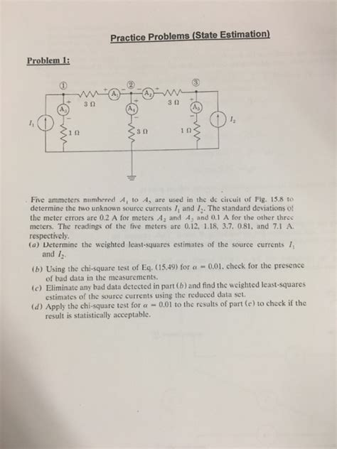 solved practice problems state estimation problem 1 3Ω