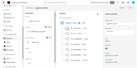 Create A Sugarcrm Events Source Connection In The Ui Adobe Experience