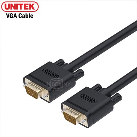 Unitek Vga M To Vga M Gold Plated Cable Unboxmy