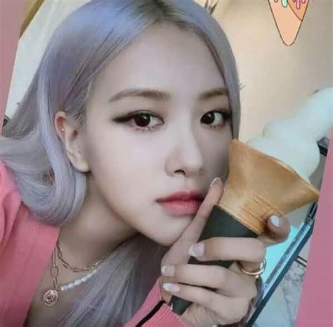 Rose De Blackpink Blackpink Rose Ros Ice Cream Blackpink Ros Blackpink Ice Cream