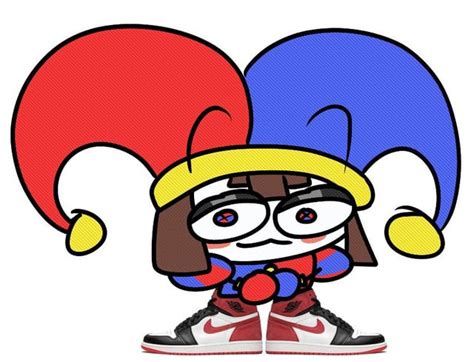 Remade Pomni In Miitopia Based On The Portrait On Her Door R