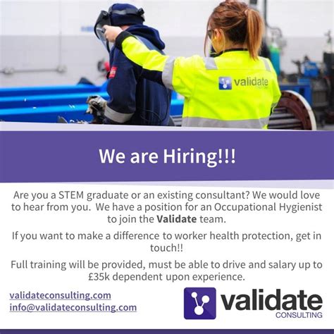 Validate Consulting Ltd On Linkedin ⌨ We Are Hiring For A New Consultant An Occupational