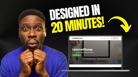 create website in 20 minutes with free ai website builder no coding