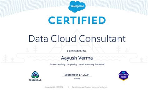 Aayush Verma On Linkedin Salesforcecertified Datacloudconsultant