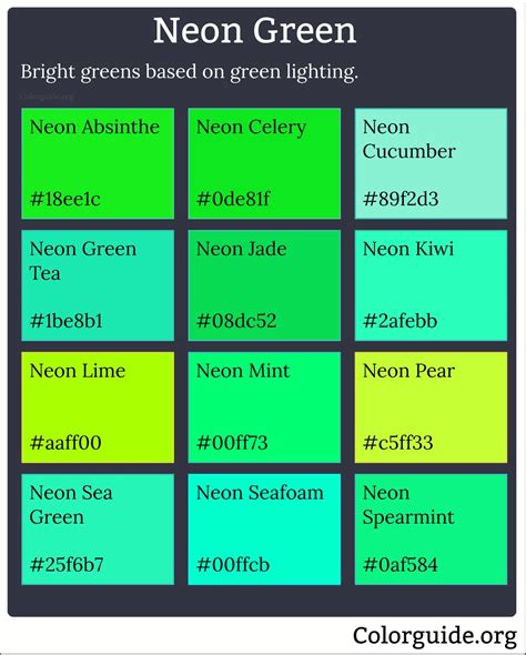 Neon Green Color Neon Green I Neon Green