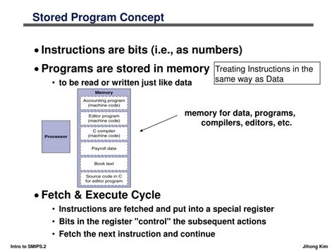 Ppt Computer Architecture A Constructive Approach Introduction To Smips Jihong Kim Powerpoint