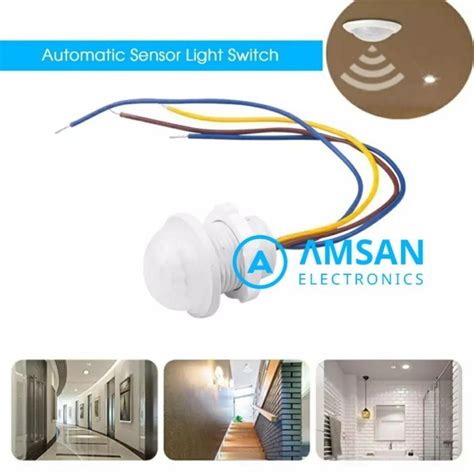 Jual Sensor Gerak PIR Saklar Lampu Otomatis Body Motion Detector Shopee Indonesia