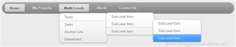 30 Pure CSS Horizontal Menus Tutorials Blogger Tips And Tricks