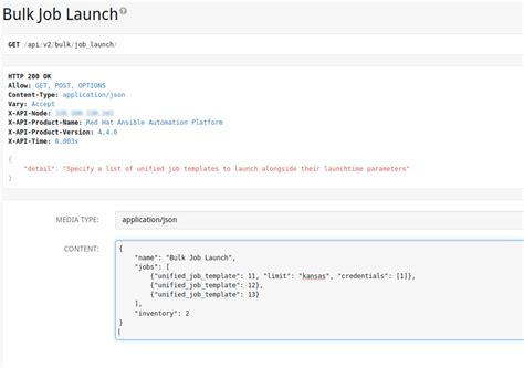 Bulk API In Automation Controller