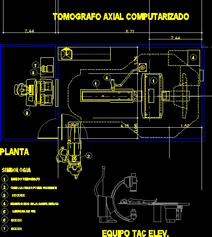 Cat Scan Room DWG Block For AutoCAD Designs CAD