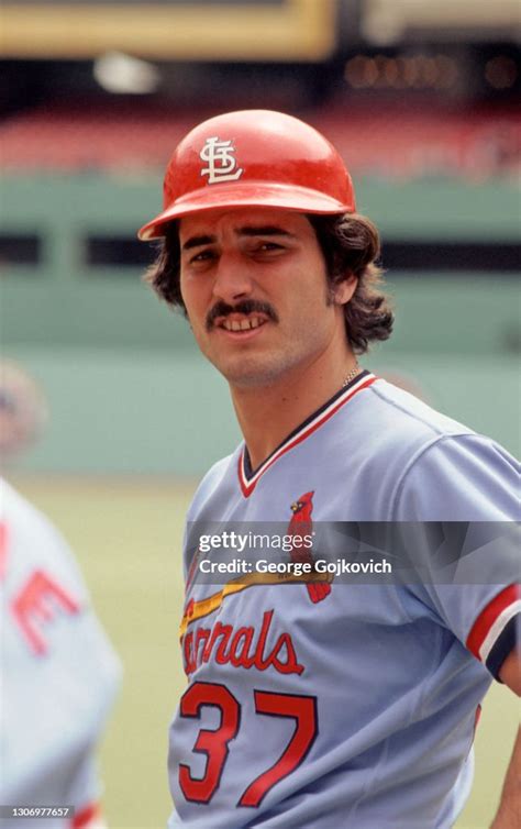 Keith Hernandez Of The St Louis Cardinals Looks On From The Field