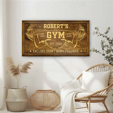 Custom Signs For Home Gym