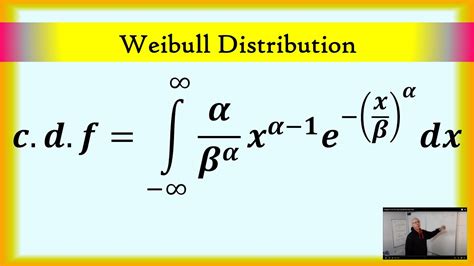 calculate the weibull distribution cdf youtube