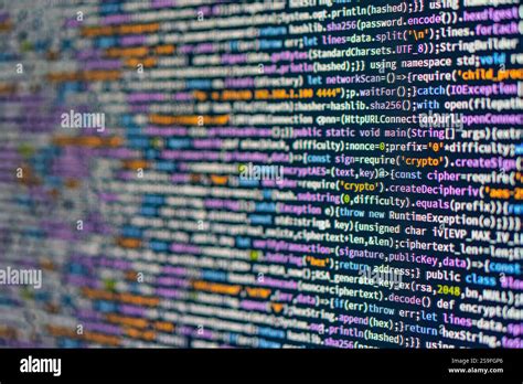 Close Up Image Of A Python Code On A Computer Screen Showcasing Its Dense And Colorful