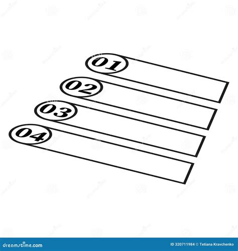 Infographic Timeline Steps Four Numbered Labels Black Outline Vector Infographic Timeline Steps Four Numbered Labels Black Outline Vector