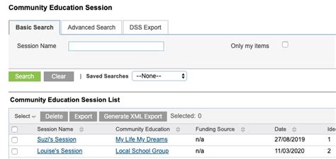 Search By Session Id Community Data Solutions