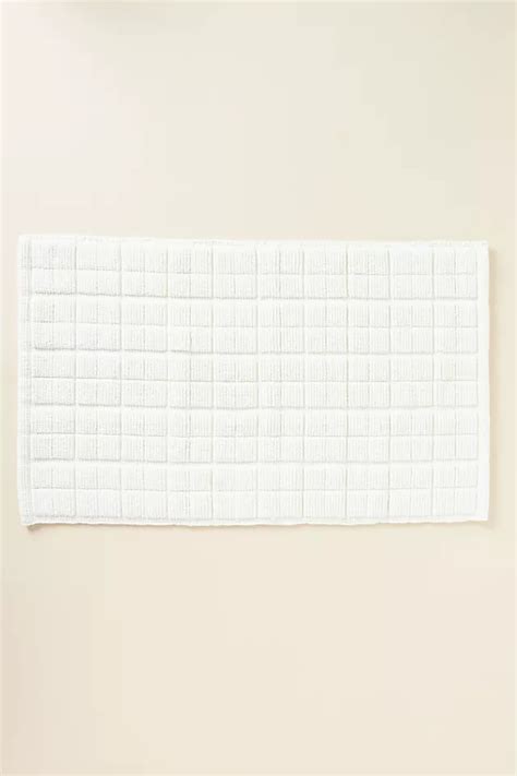 Marie Grid Bath Mat Anthroliving