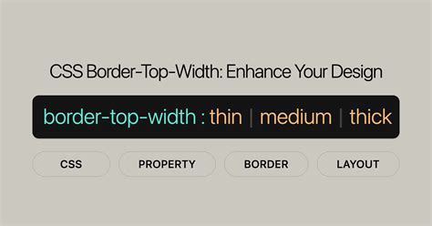 Css Border Top Width Enhance Your Design