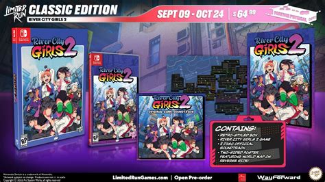 River City Girls 2 Switch Physical Editions Revealed By Limited Run ...