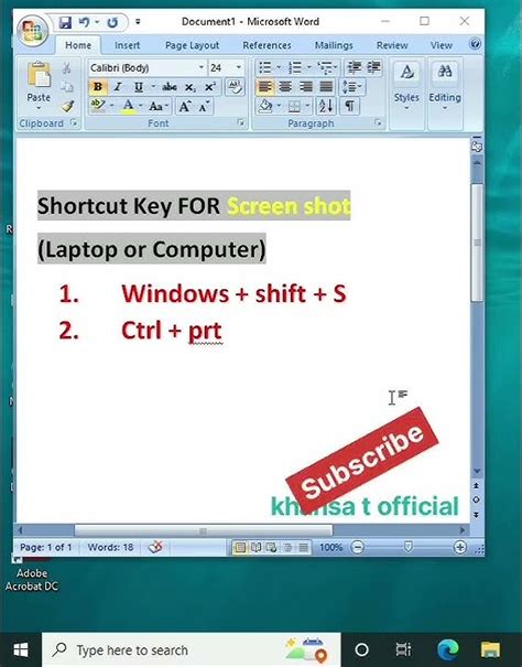 Shortcut Key Shortcut Key For Screen Shot In Laptop Or Computer How