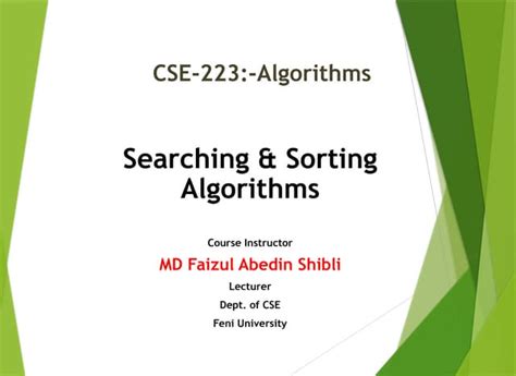 Lll3 Searching And Sorting Algorithmspptx