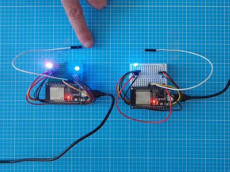 Connected ESP32 Breadboard Assemblies For Light Touch Interaction Download Scientific Diagram