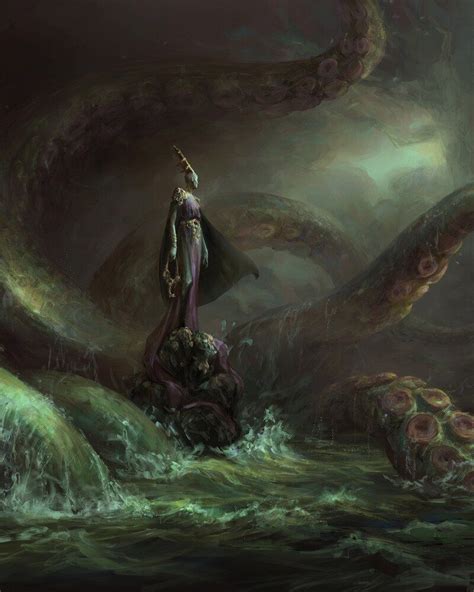 Artstation Tentacles Anastasia Balakchina Magical Art Fantasy Art