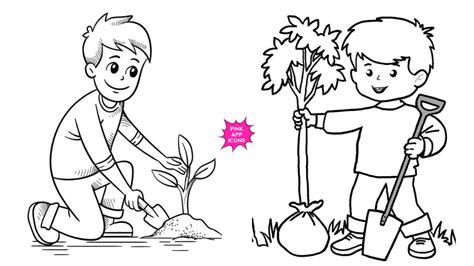 20 Easy Planting Trees Drawing Ideas With Pencil