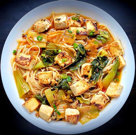 Tofu Noodle Soup Asian At Carol Hilburn Blog