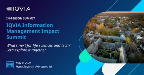 Join Us At The Iqvia Impact Summit May 8 Princeton Nj Were