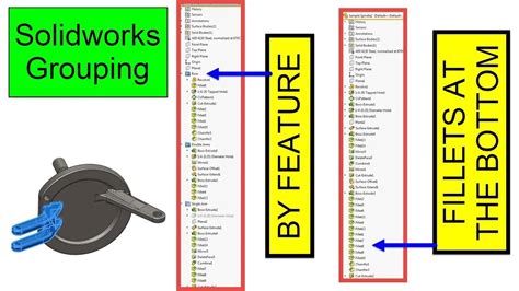 Solidworks Quick Tip Feature Tree Organization Fillets At The End