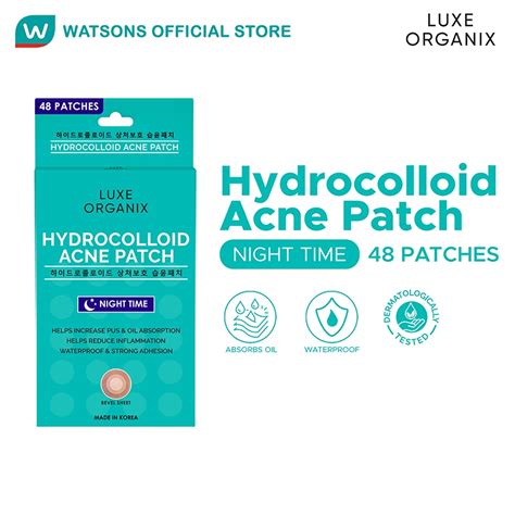 Luxe Organix Hydrocolloid Acne Spot Patch Night Shopee Philippines