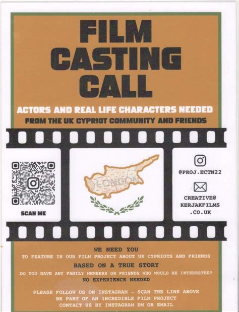 Film Casting Call For Uk Cypriots Cypriots Worldwide