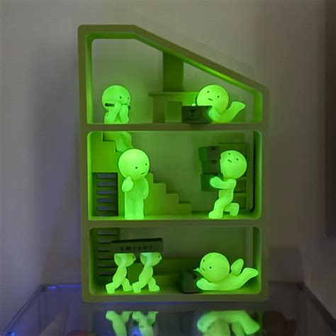 Smiski House Display Shelf Desk Organizer Fireplace Edition Etsy