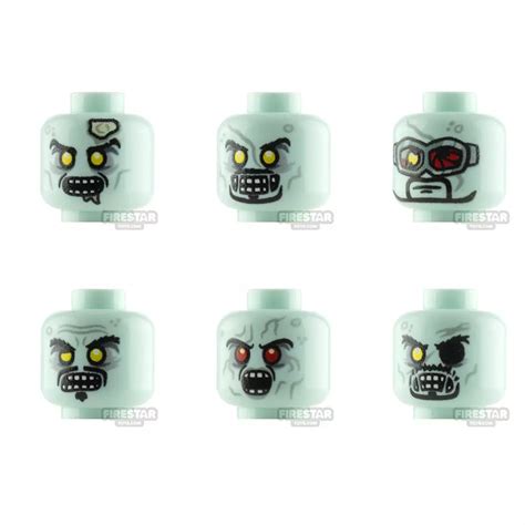 Firestar Custom Printed Heads Sh Undead Heroes V1 6 Pack