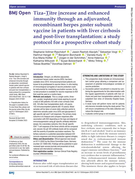 Pdf Tiza Titre Increase And Enhanced Immunity Through An Adjuvanted Recombinant Herpes Zoster
