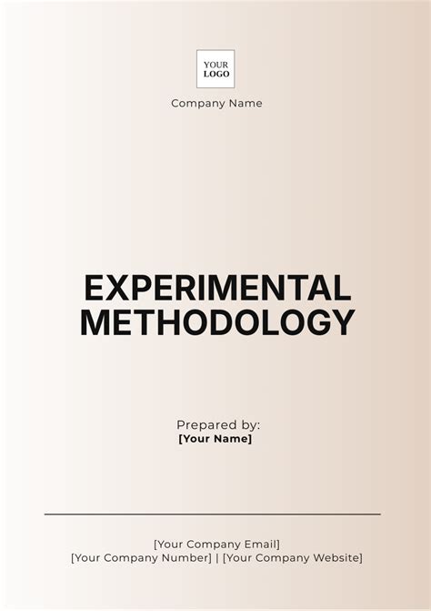 Free Experimental Methodology Template To Edit Online Free Experimental Methodology Template To Edit Online