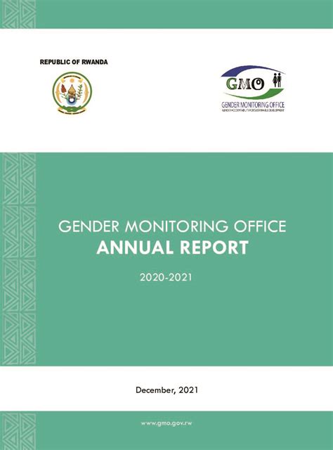 GENDER MONITORING OFFICE Annual Report 2020 2021 RCSP